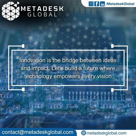 Metadesk Global On Linkedin Techempowerment Futureoftech