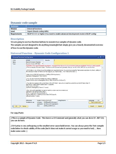 01 Dynamic Code Sample Pdf Pdf C Sharp Programming Language C
