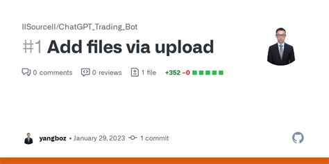 Add Files Via Upload By Yangboz · Pull Request 1 · Llsourcellchatgpttradingbot · Github