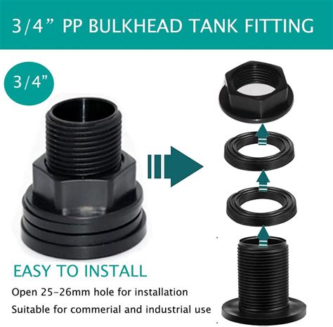Double Threaded Pvc Bulkhead Fitting For Water Australia Ubuy