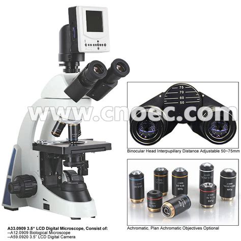 Compensation Binocular Optical Microscope Led Illumination Microscopes A12 0909