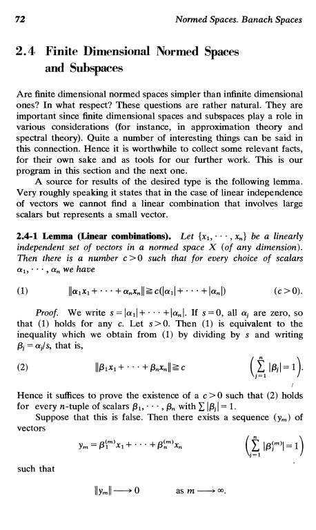 I Need Help Understanding The Proof Of Lemma 2 4 1 From Kreyszigs Functional Analysis