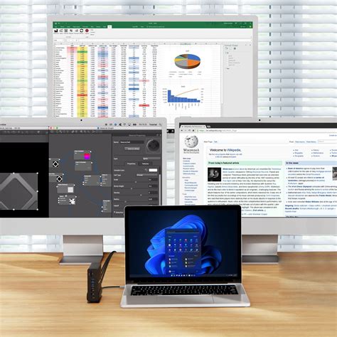 Simplecom Cht815 15 In 1 Usb Type C 4k Triple Display Mst Docking Station With Dual Hdmi Dp