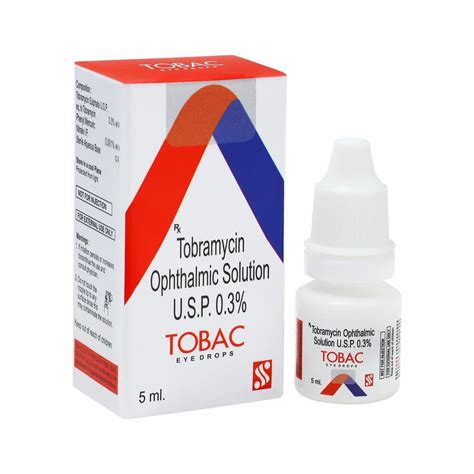 Tobac Tobramycin Ophthalmic Solution 5 Ml At ₹ 105 Box In Mumbai Id 2853270036497