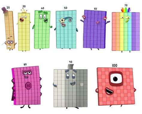 Magnetic Numberblocks Set 0 1000000 Waterproof Dry Etsy Learning Worksheets Fun Learning