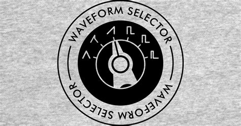 analog synth waveform selector synthesizer t shirt teepublic