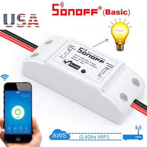 SONOFF Basic WiFi Smart Switch SONOFF Basic WiFi Wireless Smart Remote Switch Home Automation