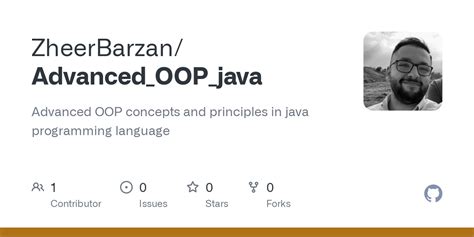Github Zheerbarzanadvancedoopjava Advanced Oop Concepts And