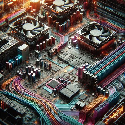 Premium Ai Image Super Computer Processor With Microcircuits In The City