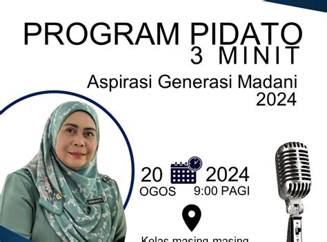 Program Pidato 3 Minit Aspirasi Generasi Madani Tahun 2024 ~ Portal Smk Panji