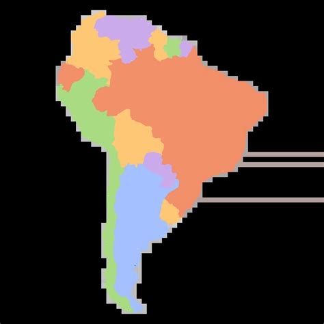 South America Clip Art By Phillip Martin South America Map Clip Art