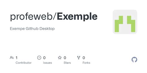 Github Profewebexemple Exempe Github Desktop
