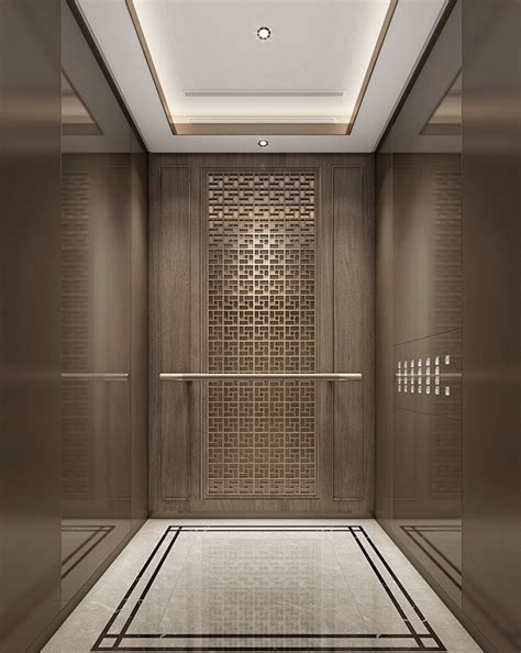 新中式电梯轿厢 室内设计 拓者设计吧