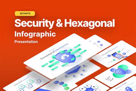 Security And Hexagonal Infographic Template Masterbundles