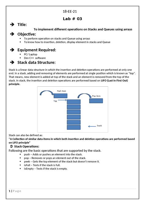 Data Structure And Algorithm Lab Reports Lab Reports Data Structures And Algorithms Docsity