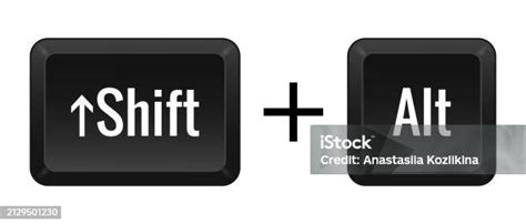 Shift Alt 키 조합 키보드 제어 컴퓨터 바로 가기 랩톱 기능 입력 장치 주변 장치 텍스트 입력 입력 입력 단축키 레이아웃 언어 쿼티 벡터 일러스트 레이 션 Brand