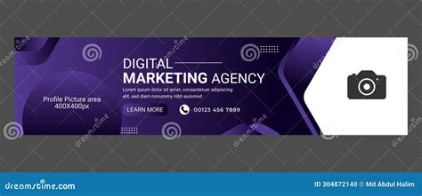 Social Media LinkedIn Profile Banner Template Design Stock Photo Image Of Media Social