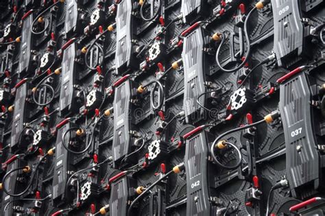 Cable Connectors Connect Different Display Panels Together Editorial