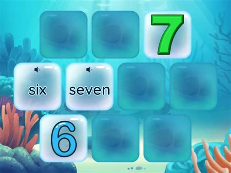 Numbers 6 10 Matching Pairs