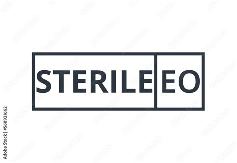 Monochromatic Sterile Eo Symbol Stock Vector Adobe Stock