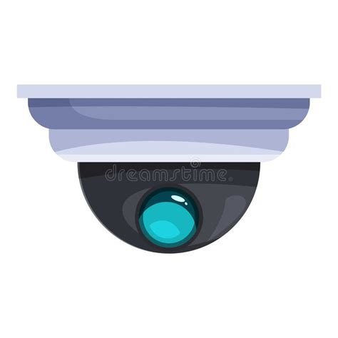 Modern Security Camera Monitoring Protecting Surveillance System Stock Illustration
