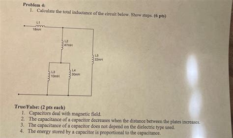 Solved Problem For The Circuit Below Calculate The Chegg
