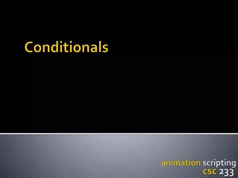 ppt conditionals powerpoint presentation free download id 4921322