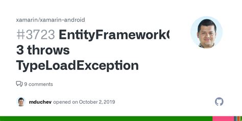 Entityframeworkcore 3 Throws Typeloadexception · Issue 3723 · Xamarinxamarin Android · Github