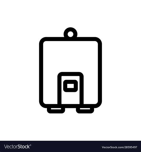 Slow Cooker Icon Isolated Contour Symbol Vector Image