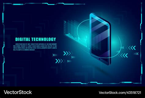 Smartphone Device Access With Fingerprint System Vector Image