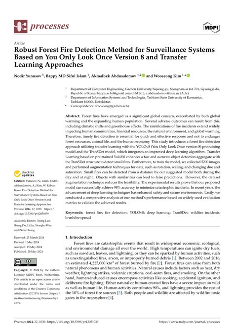 Pdf Robust Forest Fire Detection Method For Surveillance Systems Based On You Only Look Once