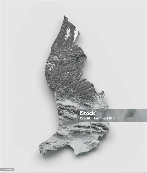 리히텐슈타인 지도 국기 음영 릴리프 색상 높이 지도 흰색 배경 3d 그림 0명에 대한 스톡 사진 및 기타 이미지 0명 1980년 3차원 형태 Istock