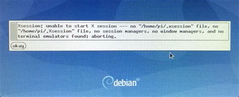 raspberry pi no home pi xsession file