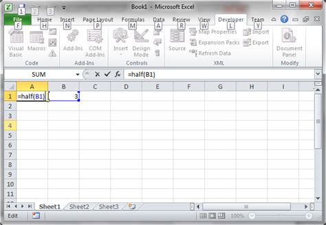 Excel User Defined Functions Dave
