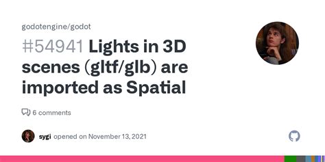 Lights In 3d Scenes Gltfglb Are Imported As Spatial · Issue 54941 · Godotenginegodot · Github