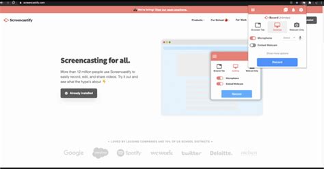 Install The Record Extension Screencastify