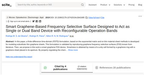 smart graphene based frequency selective surface designed to act as