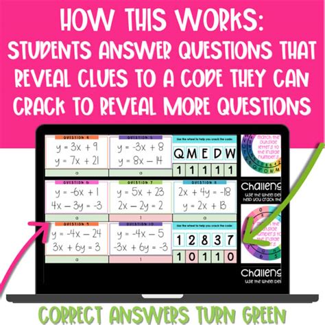 Systems Of Linear Equations Hs Algebra Crack The Code Digital Activity
