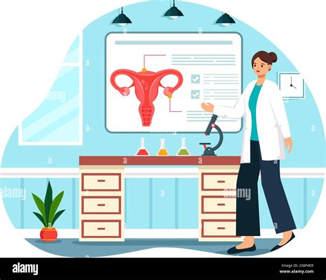 Reproduction Clinic Vector Illustration Featuring Assisted Reproductive