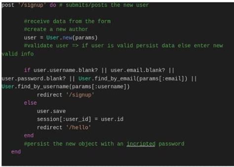 Ruby Sinatra User Authentication Creating A Successful User By Max Githinji Medium