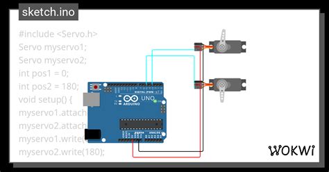 Slow Servo Wokwi ESP32 STM32 Arduino Simulator