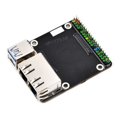 Raspberry Pi Cm5 Compute Module 5 Dual Gigabit Ethernet Rj45 Expansion Io Base Board