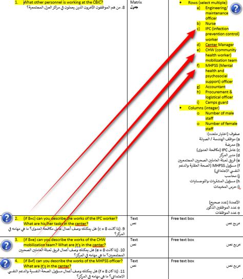 Please I Would Create Question Matrix For This Question Form Building