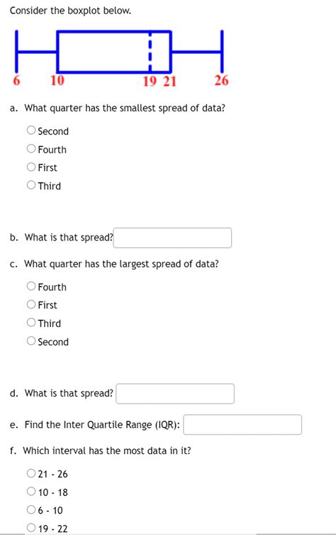 Solved Consider The Boxplot Below A What Quarter Has The Smallest 1 Answer Transtutors