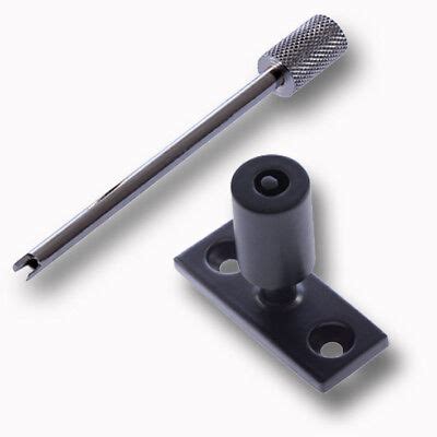 BLACK Window Lock For Wooden Timber Casement Stay Pin With Key EBay UK