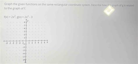graph the given functions on the same rectangular coordinate system