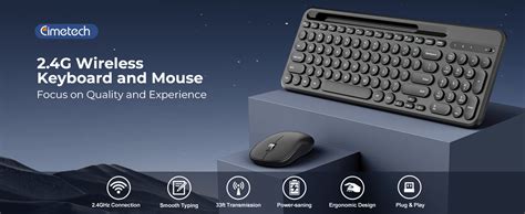Cimetech Wireless Keyboard And Mouse Combo 2 4g Quiet Computer Keyboard With Tablet