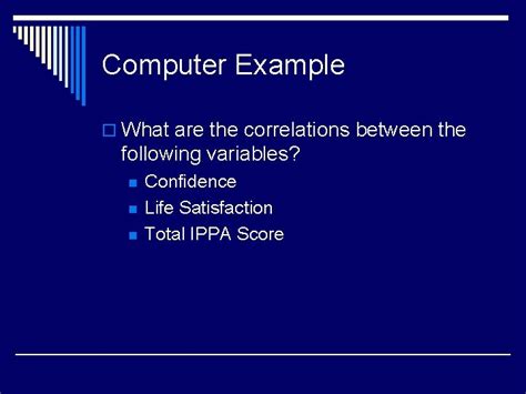 Chapter 10 Correlation Correlation Coefficient O Type Of