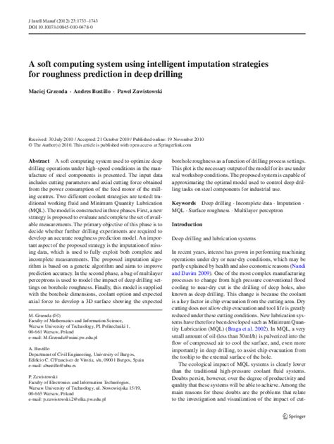 Pdf A Soft Computing System Using Intelligent Imputation Strategies