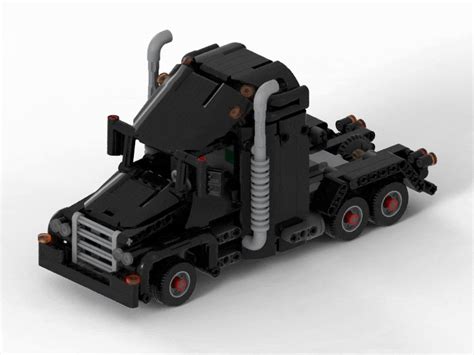 [moc] American Style Semi Truck Lego Technic Mindstorms Model Team